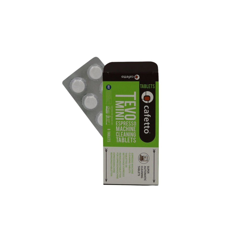 Cafetto TEVO Mini Tablets 1.5g - 8 Tablets – Coffee Beans Perth